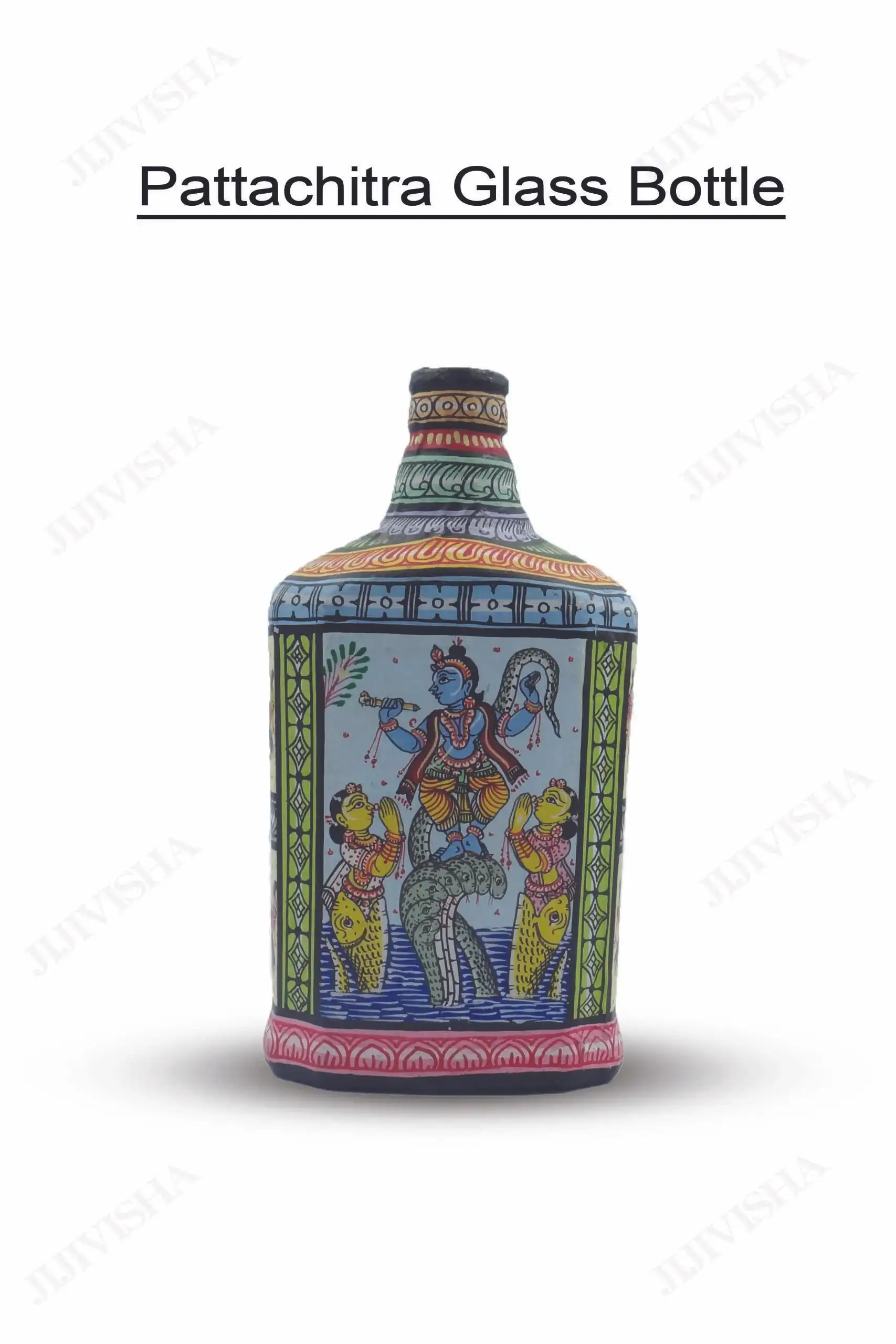 Buy Pattachitra Glass Bottle Online in India